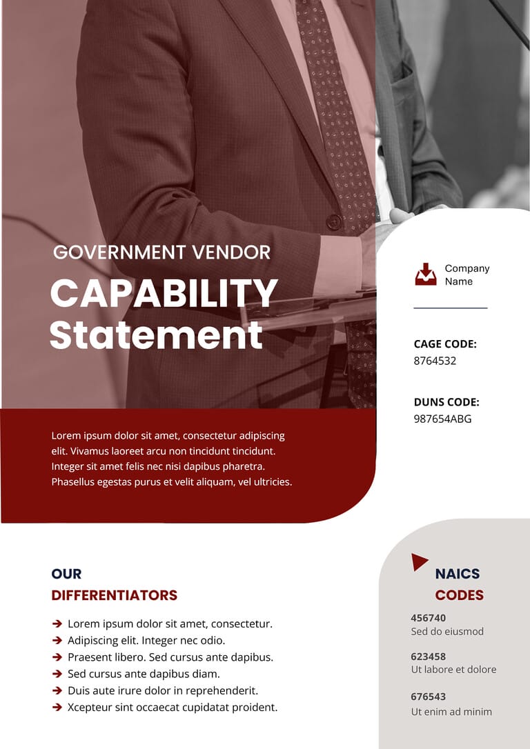 Free Customizable Capability Statement Templates - Docformats.net